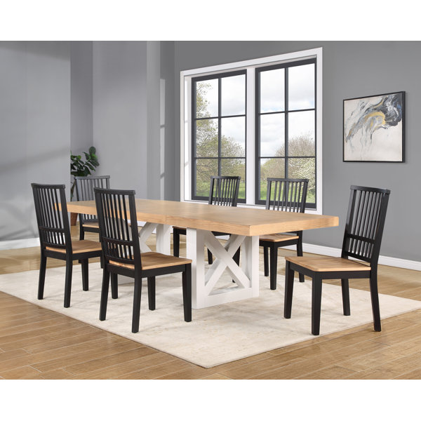 Latitude Run® Lixy - Person Extendable Trestle Dining Set & Reviews | Wayfair